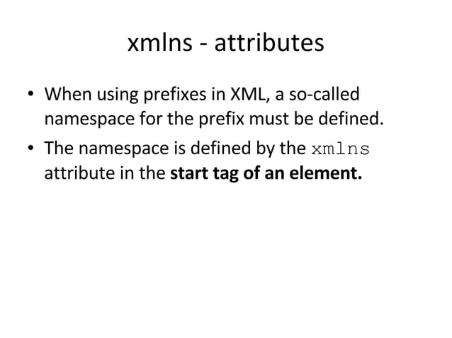 XML Schema (W3C) | PPT