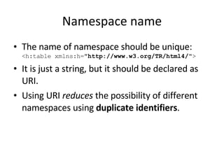 XML Schema (W3C) | PPT
