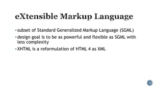 XML and Web Services | PPTX