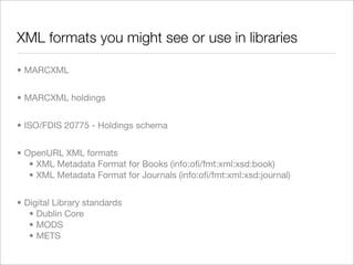 Xml Applications Libraries | PPT