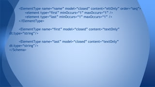 XML - Data Modeling | PPTX