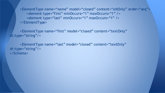 xml-data-modeling