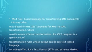 Xml data transformation | PPT