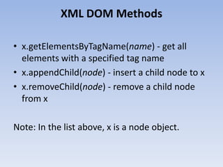 XML Document Object Model (DOM) | PPTX