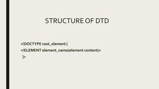 Xml dtd | PPT