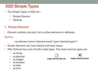 XML, DTD & XSD Overview | PPTX | Web Design and HTML | Internet
