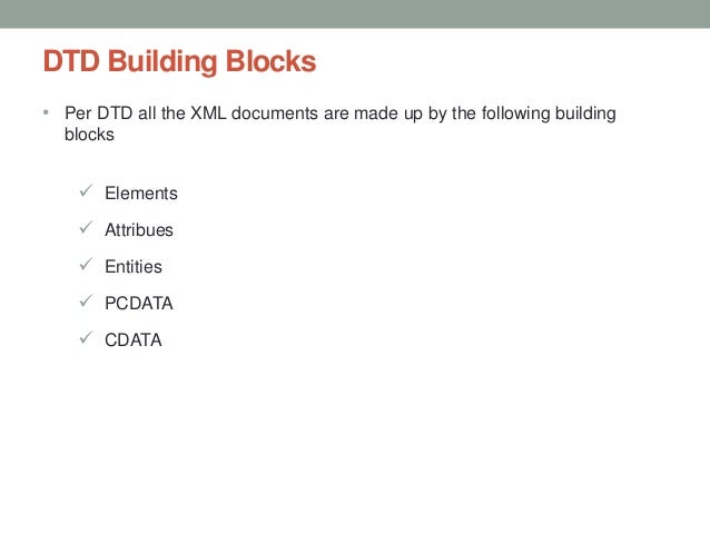 Xml Dtd And Xsd Overview