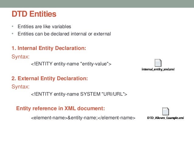 XML, DTD & XSD Overview XML, DTD & XSD Overview