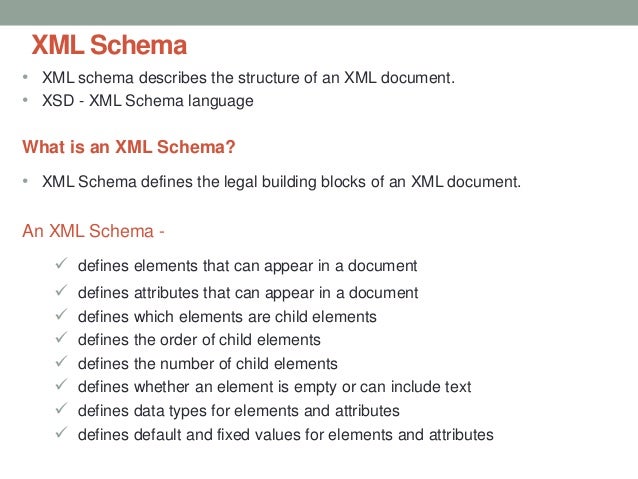XML, DTD & XSD Overview XML, DTD & XSD Overview