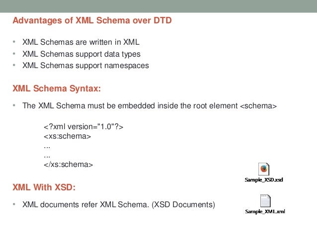 Xml Dtd And Xsd Overview 2072