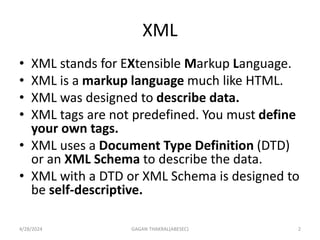 XML(EXtensible Markup Language). XML(EXtensible Markup Language).pptppt | PPT