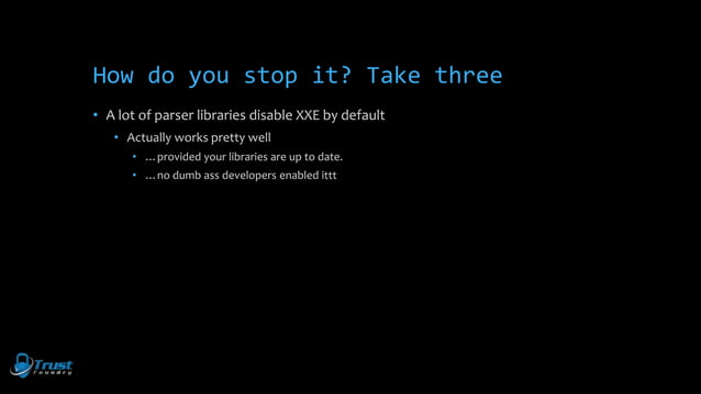 Xml external entities [xxe] | PPT