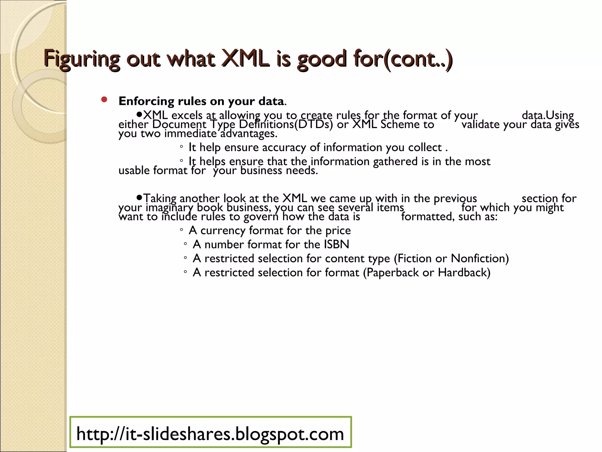 Lecture 1 Getting To Know Xml Ppt 8983