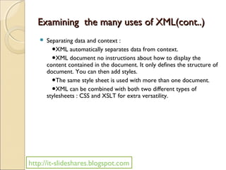 Lecture 1 - Getting to know XML | PPT