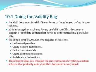 Xml For Dummies Chapter 10 Building A Custom Xml Schema it-slideshares.blogspot.com