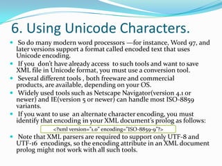 Xml For Dummies Chapter 6 Adding Character(S) To Xml | PPT