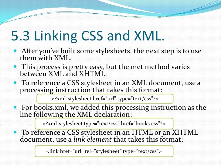 Xml For Dummies Chapter 7 Handling Formatting With Css