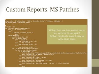 XML Interfaces to the popular Nessus Scanner | PDF