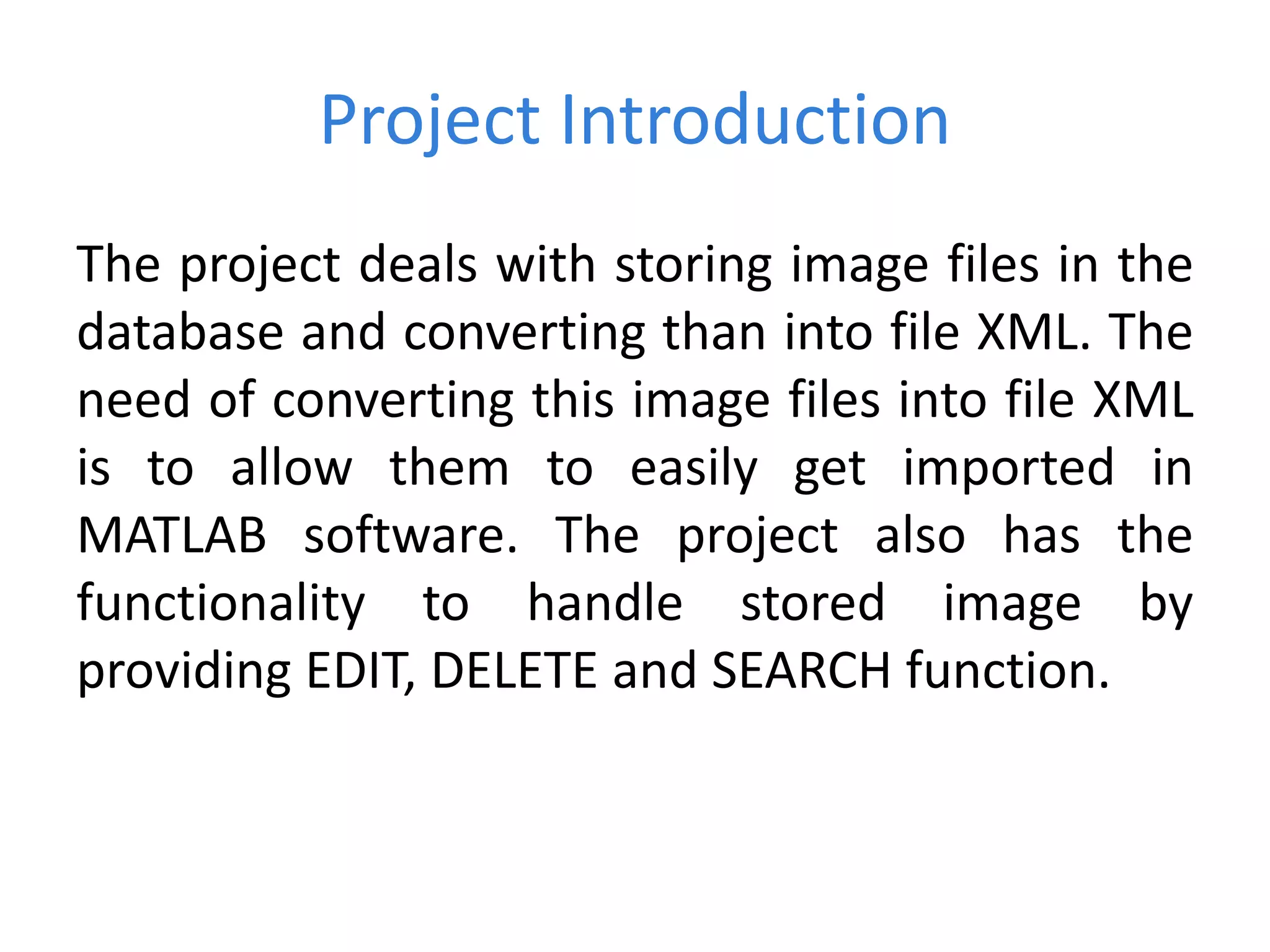 Crud Operation Of Images Through Xml Pptx Databases Computer Software And Applications