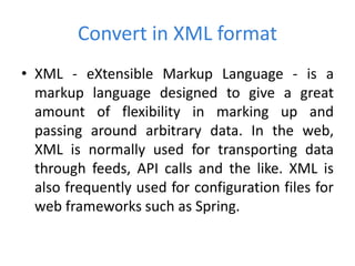 CRUD Operation of images through XML | PPTX | Databases | Computer Software and Applications