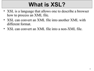 Xml p5 Lecture Notes | PPT