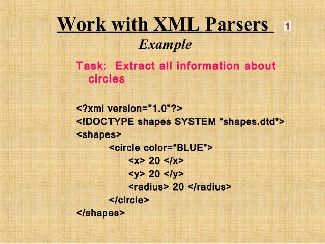 Xml parsers
