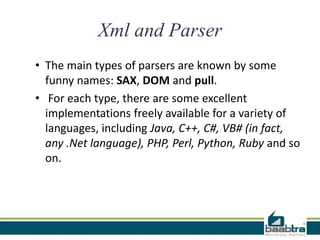 Xml parsing in codeigniter | PPTX | Web Design and HTML | Internet