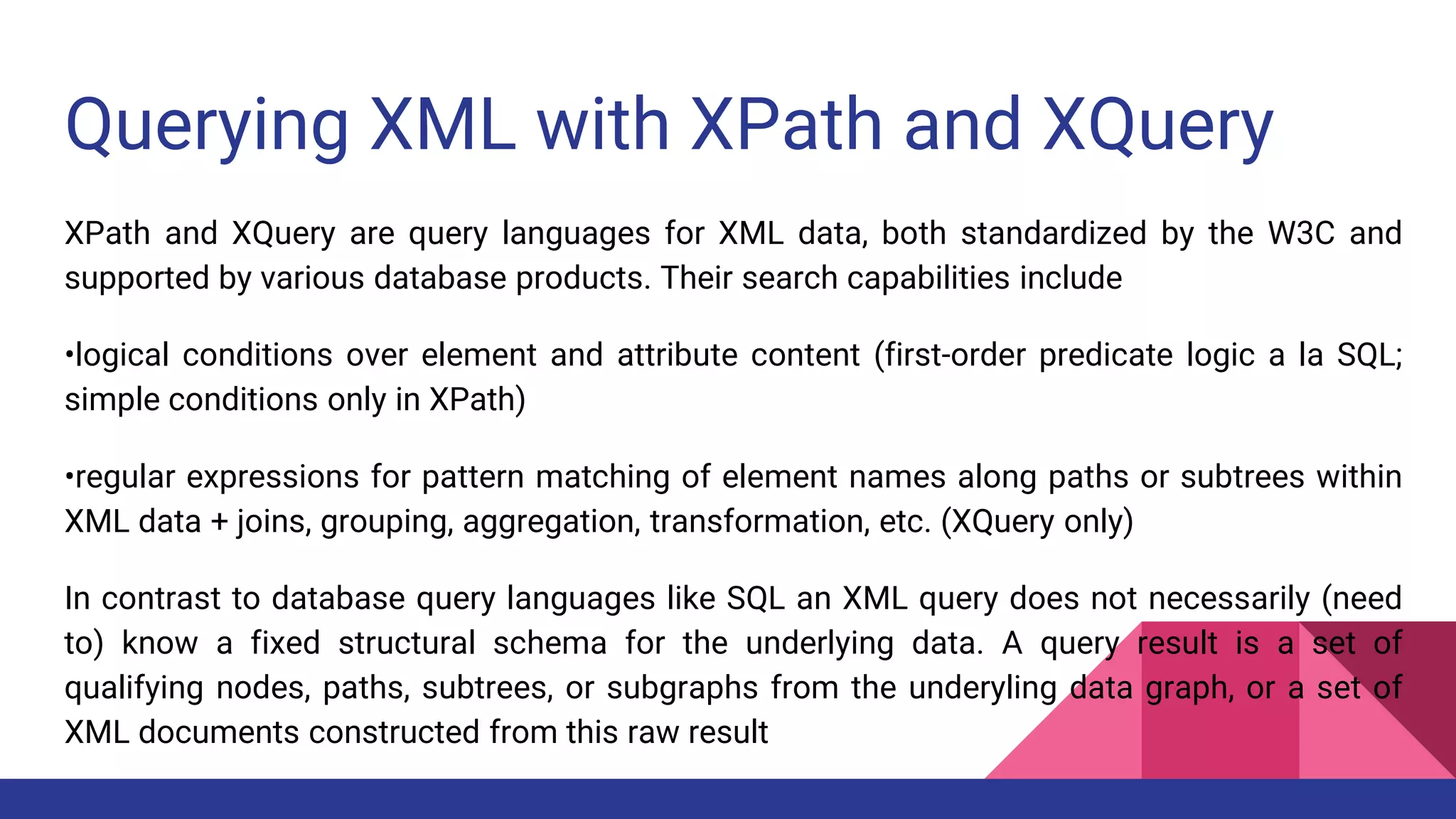 Xml presentation | PPTX
