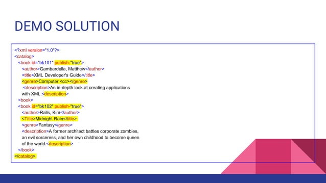 Xml presentation | PPTX