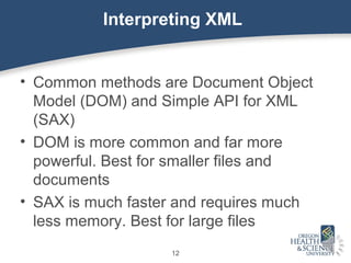 Intro to XML in libraries | PPT
