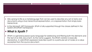 Xml query language and navigation | PPTX
