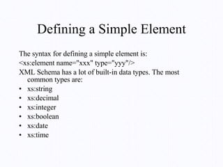 Xml Schema | PPT