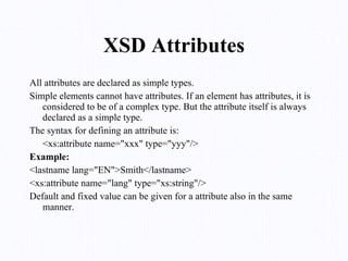 Xml Schema | PPT