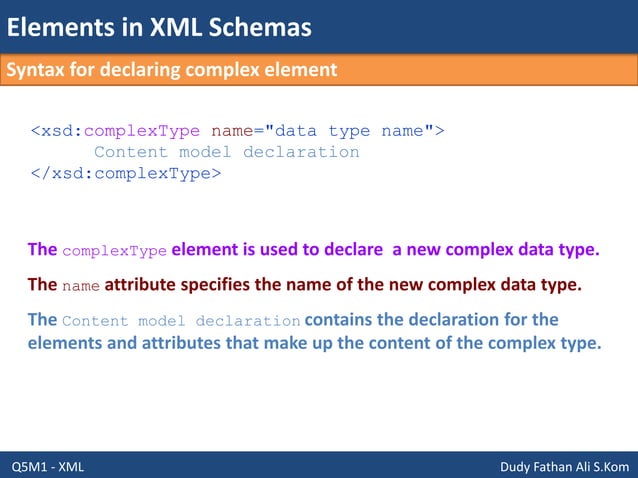 XML Schema Part 1 | PPT