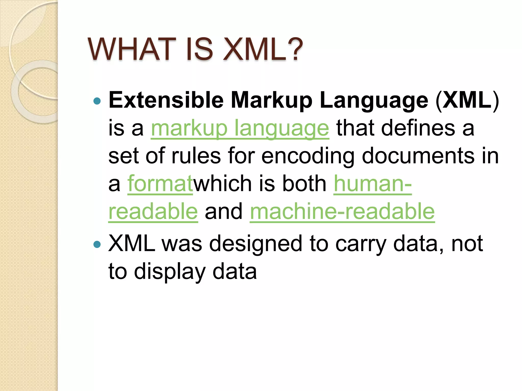 Xml schema | PPTX