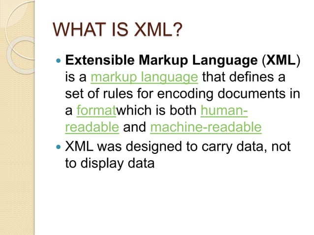 Xml schema | PPTX