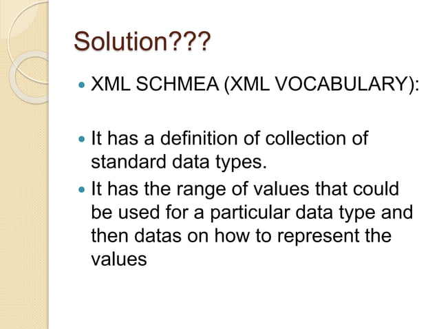 Xml schema | PPTX