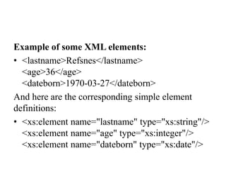 Xml schema | PDF