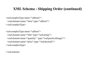 Xml schema | PDF
