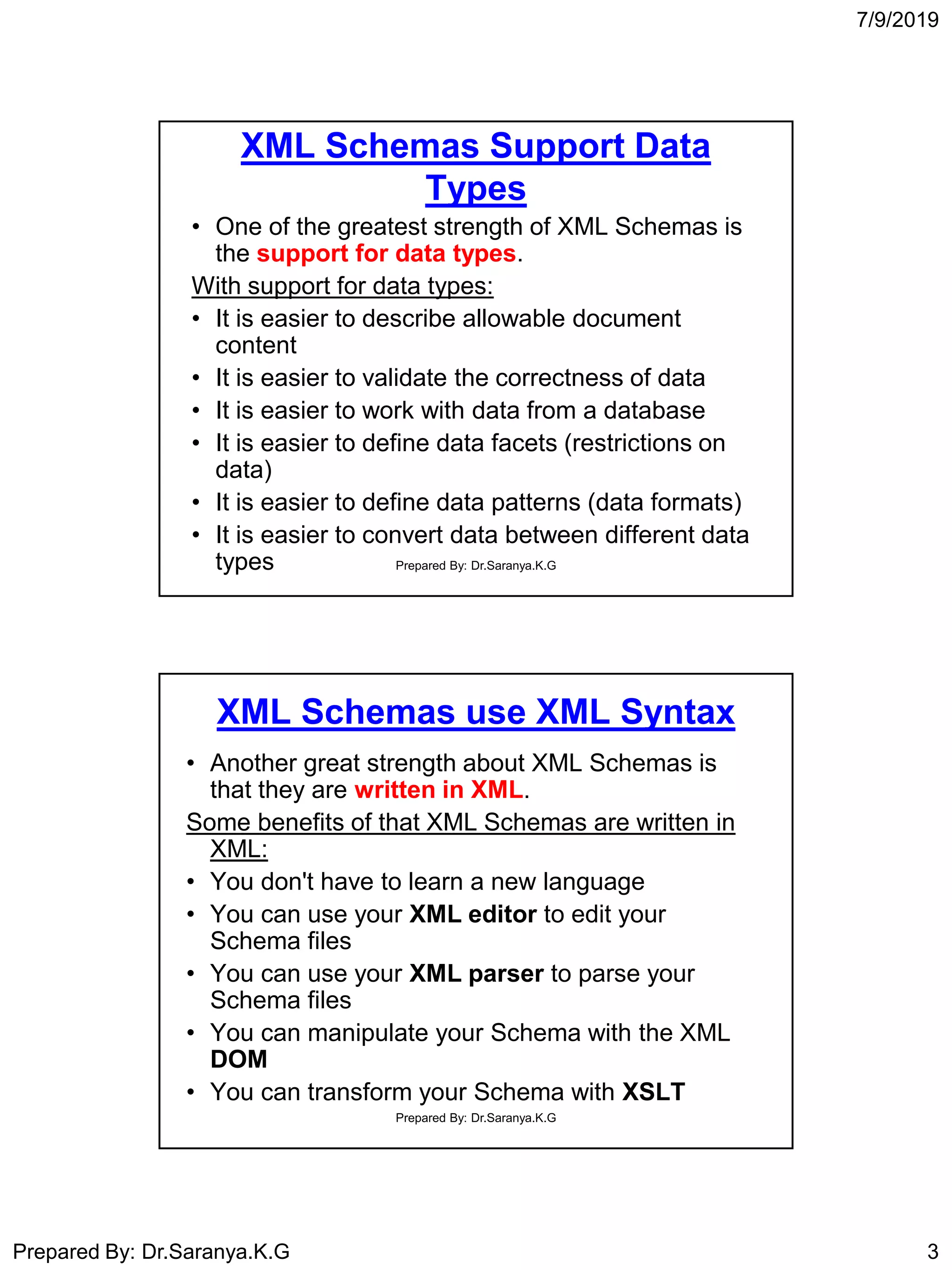 Xml schema | PDF