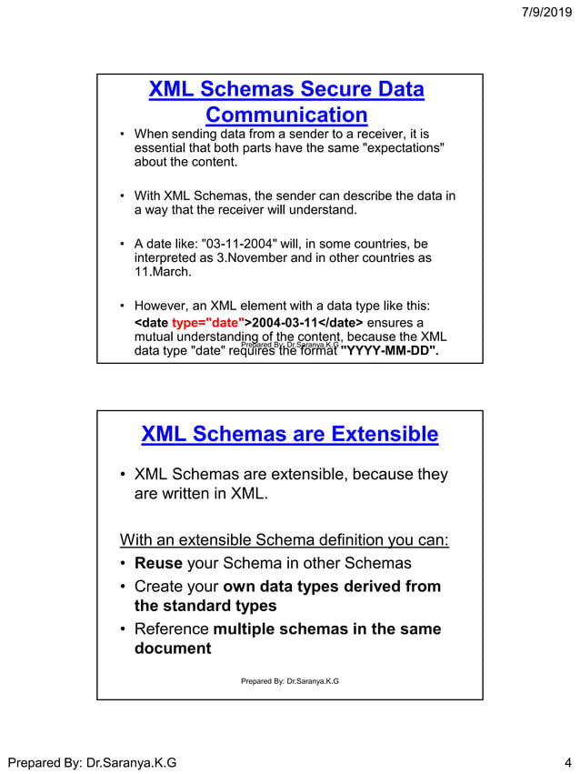 Xml schema | PDF