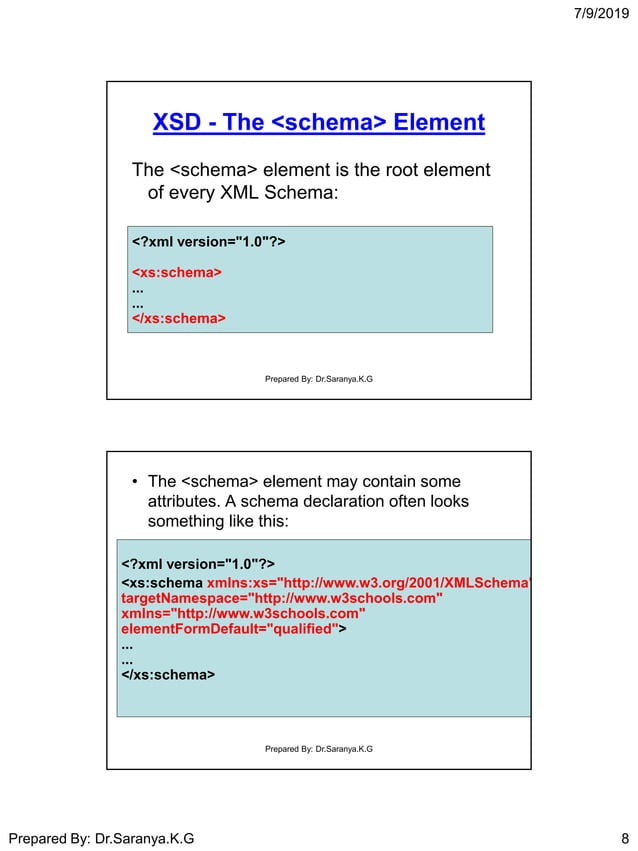 Xml schema | PDF