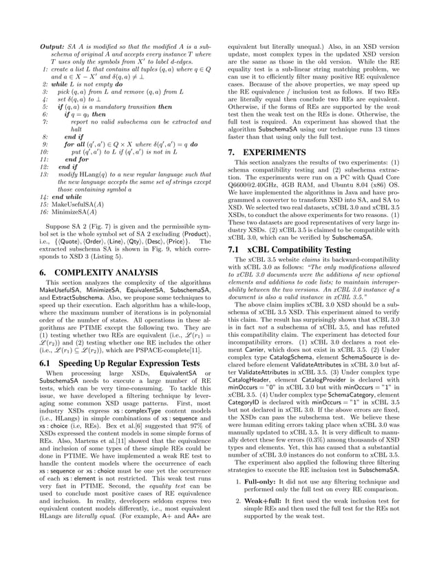 Xml Schema Computations Schema Compatibility Testing And Subschema