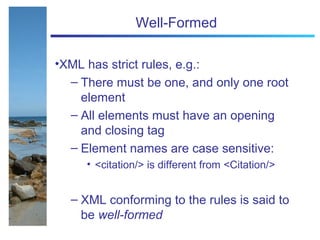 Standards / XML / Validation / Transformation / ESRI | PPT