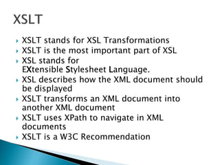 Xml transformation language | PPTX