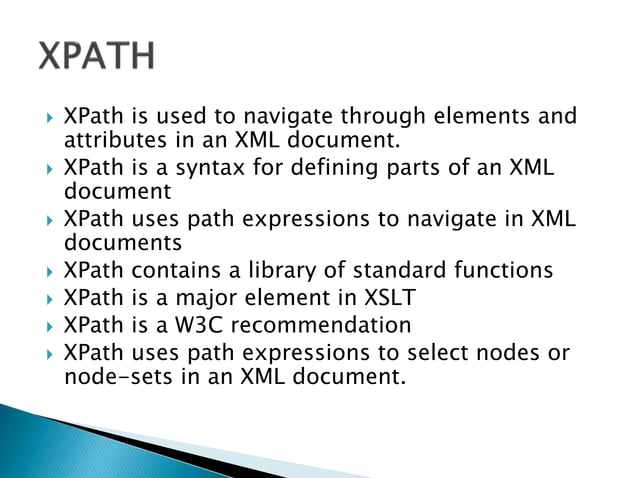 Xml Transformation Language Ppt