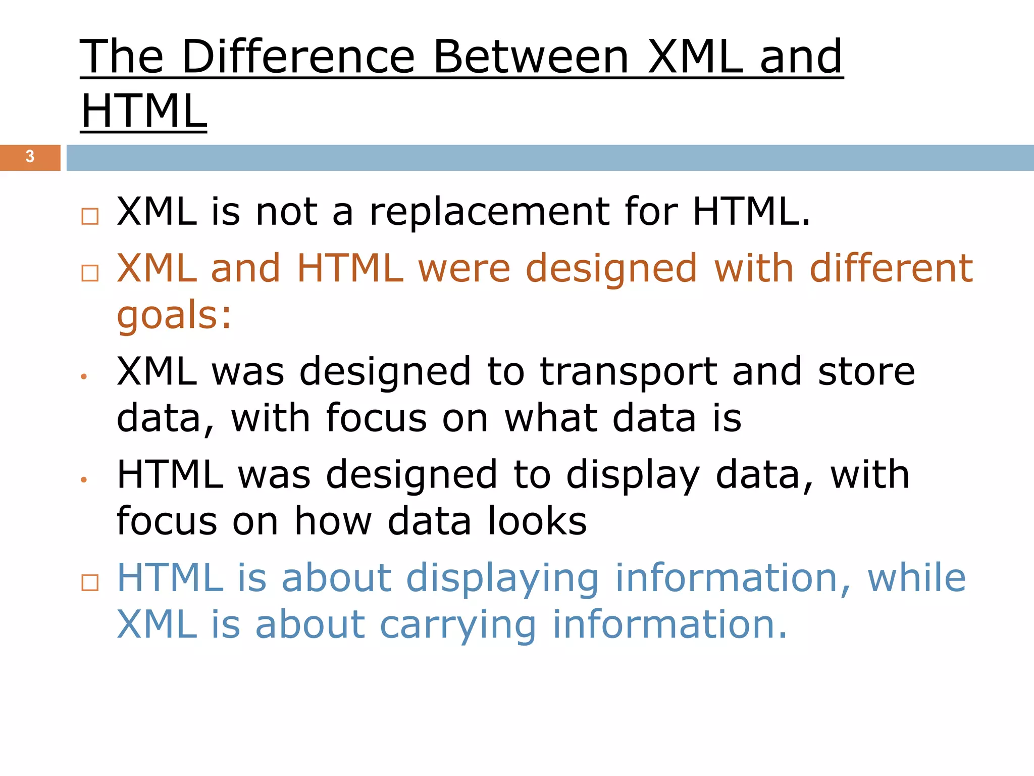 Xml tutorial | PPTX