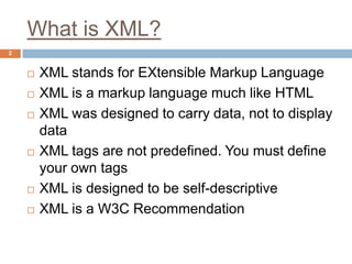 Xml tutorial | PPT