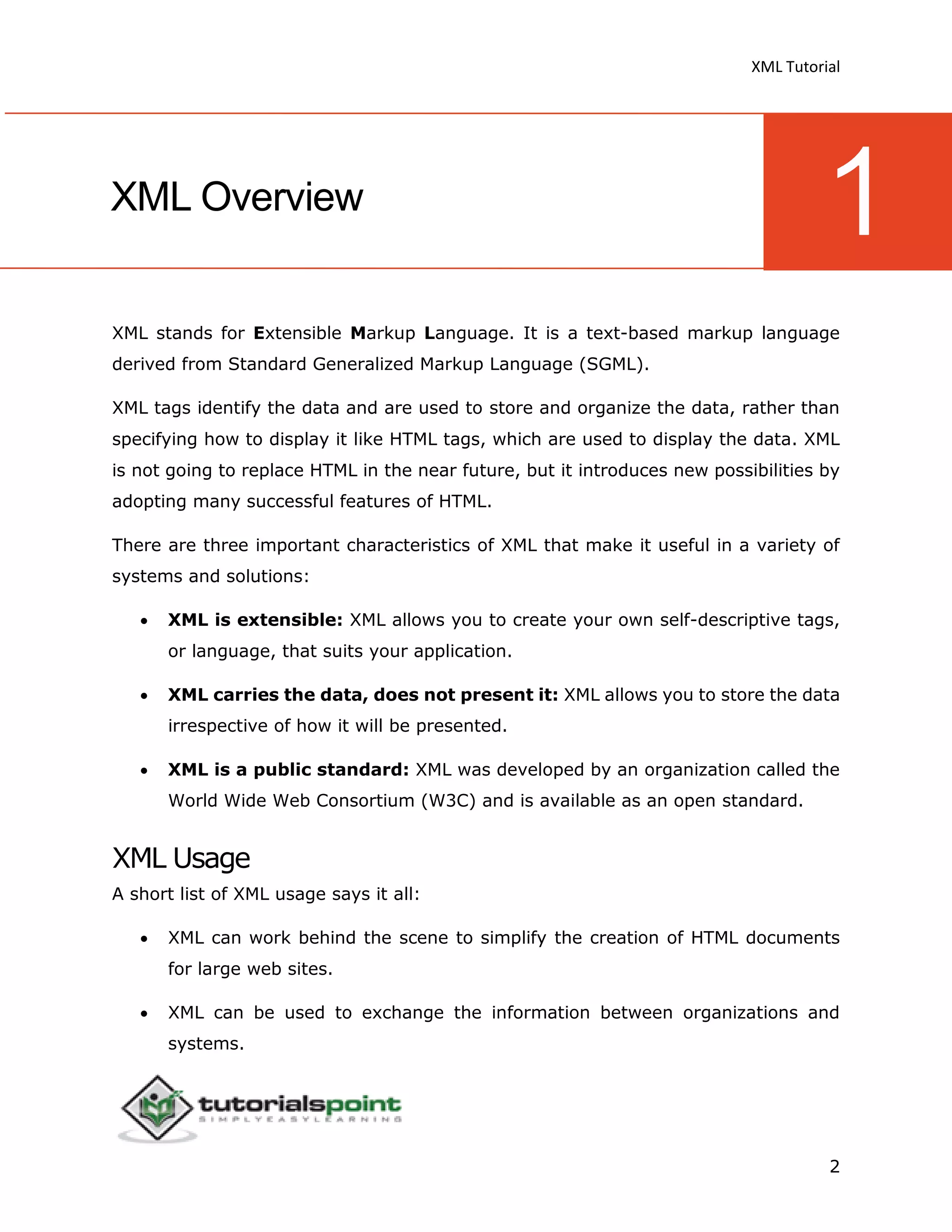 Xml tutorial | PDF