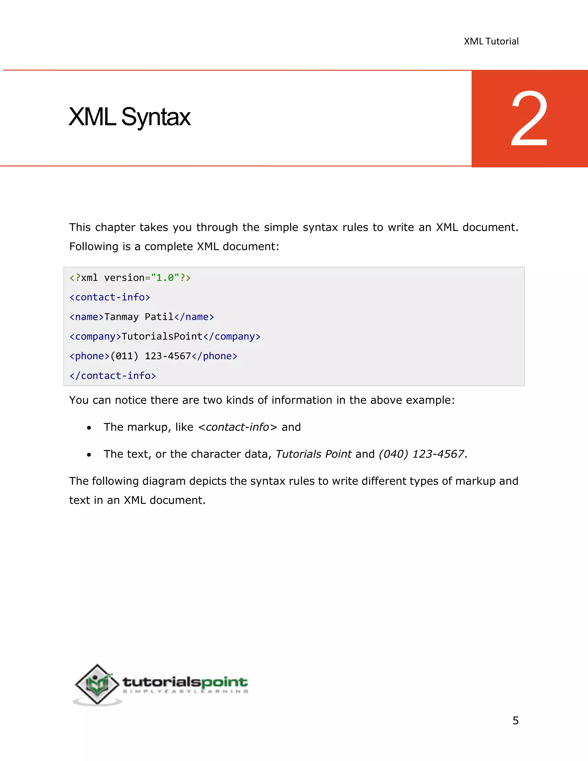 Xml tutorial | PDF